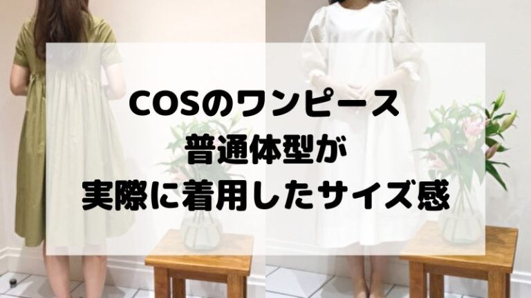 COSのサイズ感 ワンピース編 標準体型にピッタリのサイズとは - 綺麗になりたい研究所